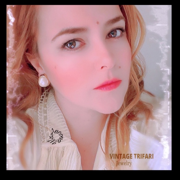 Tifari Vintage | Jewelry | 2th Century Trifari Costume Stud Pearls ...